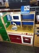 LAKESHORE BROWN WOODEN MULTICOLOR CHILDREN'S PLAY KITCHEN - Bentley ...