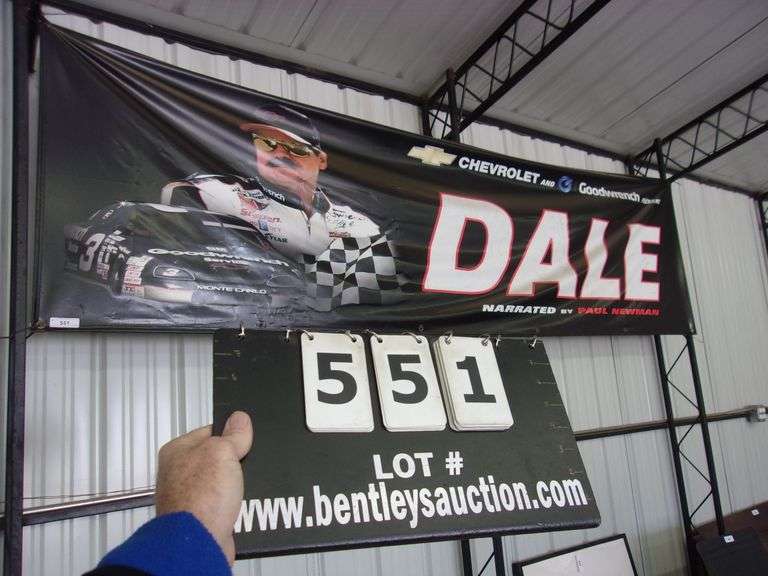 CHEVROLET DALE NASCAR BANNER SIGN - Bentley & Associates, LLC