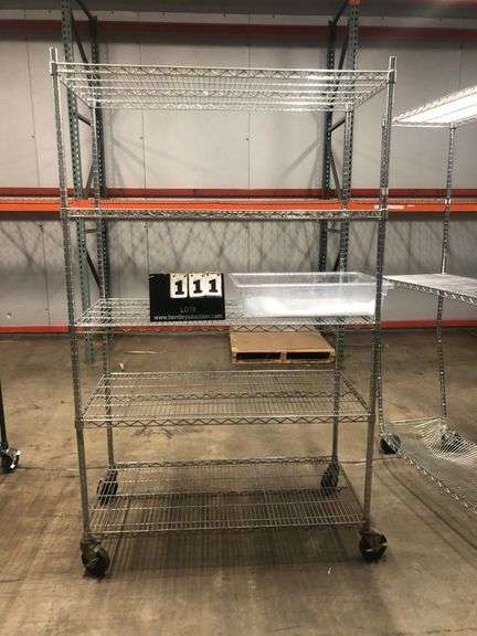 CASTERED METRO RACK - 80" X 24" X 48" - Bentley & Associates, LLC