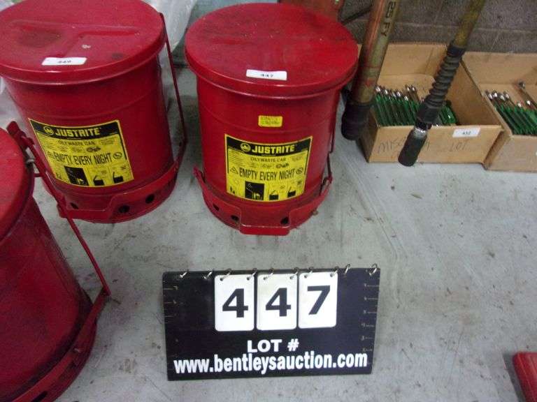 JUSTRITE 6 GALLON OIL RAG WASTE CAN - Bentley & Associates, LLC