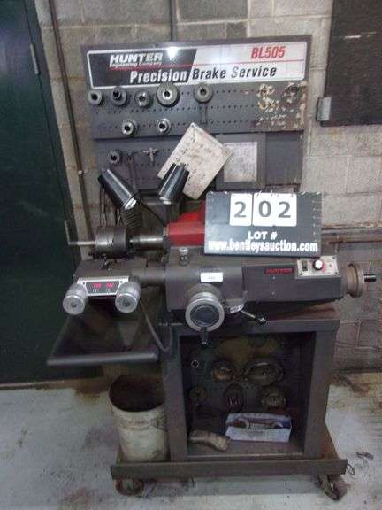 HUNTER MODEL: BL505 BRAKE LATHE - Bentley & Associates, LLC