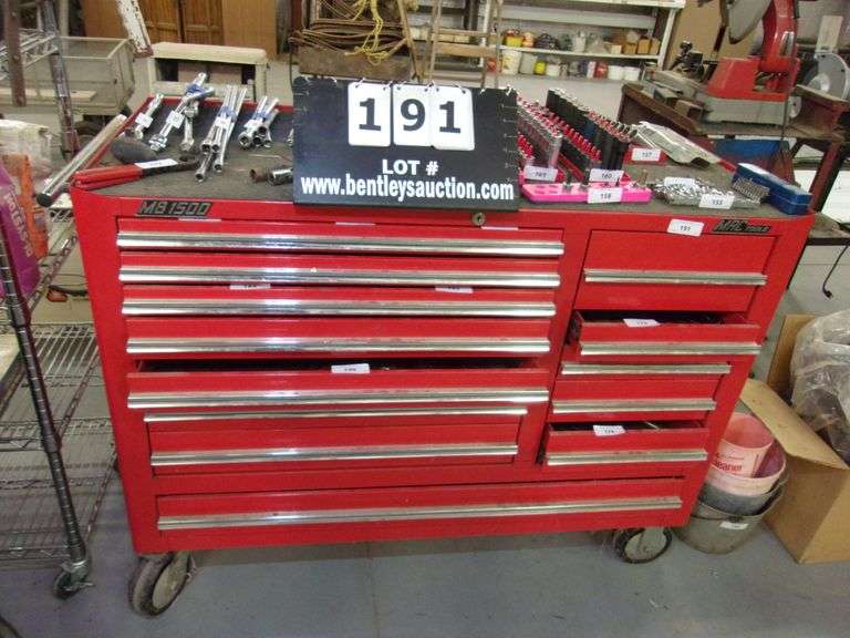 MAC TOOLS CASTERED MECHANICS TOOL WORK TOP BOX - 13 DRAWER - Bentley ...