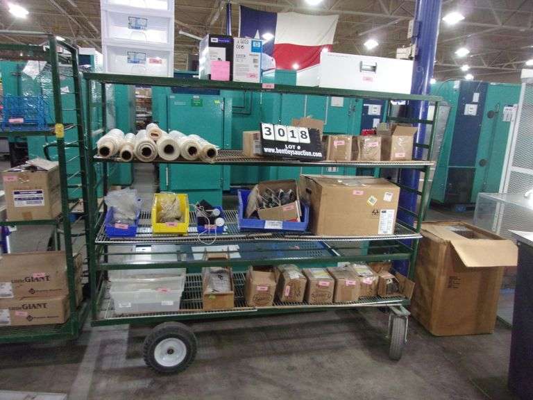 METAL 4-SHELF ROLLING GREENHOUSE CART - Bentley & Associates, LLC