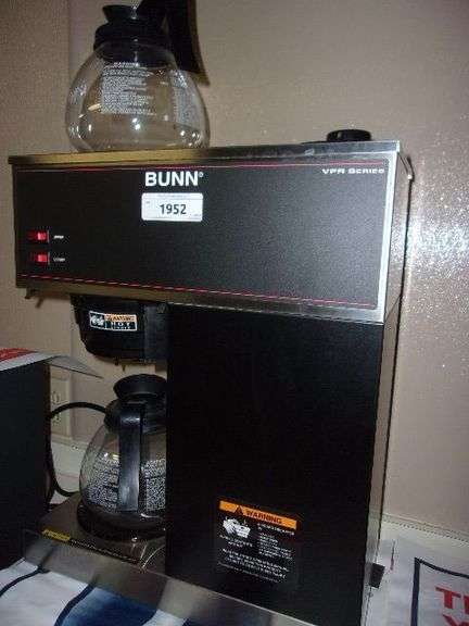 BUNN VPR SERIES COFFEE MAKER - Bentley & Associates, LLC