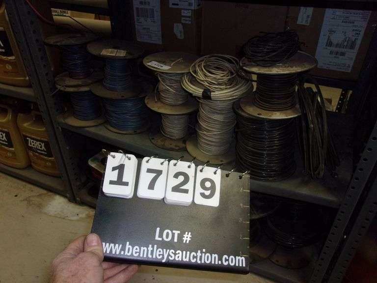 CONTENTS OF SHELF: 10-ASSORTED ELECTRICAL WIRING COILS - Bentley ...