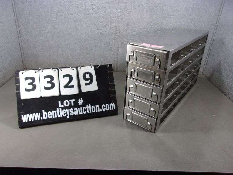 NALGENE STAINLESS STEEL CRYOGENIC FREEZER BOX - Bentley & Associates, LLC