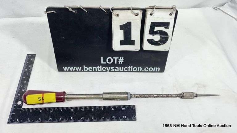 VINTAGE RATCHET SPRING LOADED SCREWDRIVER - Bentley & Associates, LLC