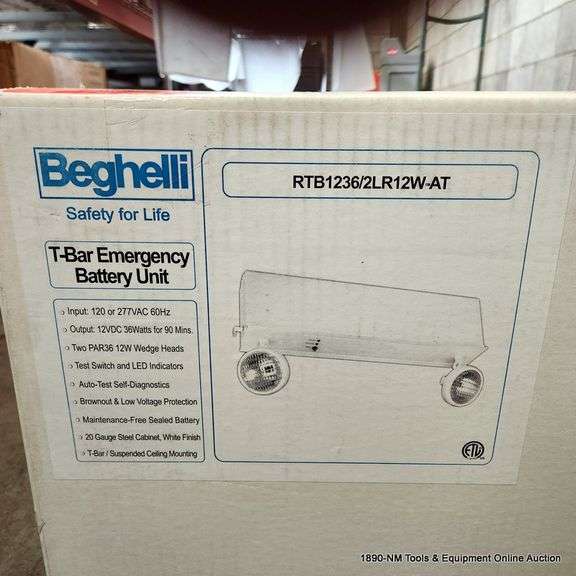 BEGHELLI T-BAR EMERGENCY BATTERY UNIT - Bentley & Associates, LLC
