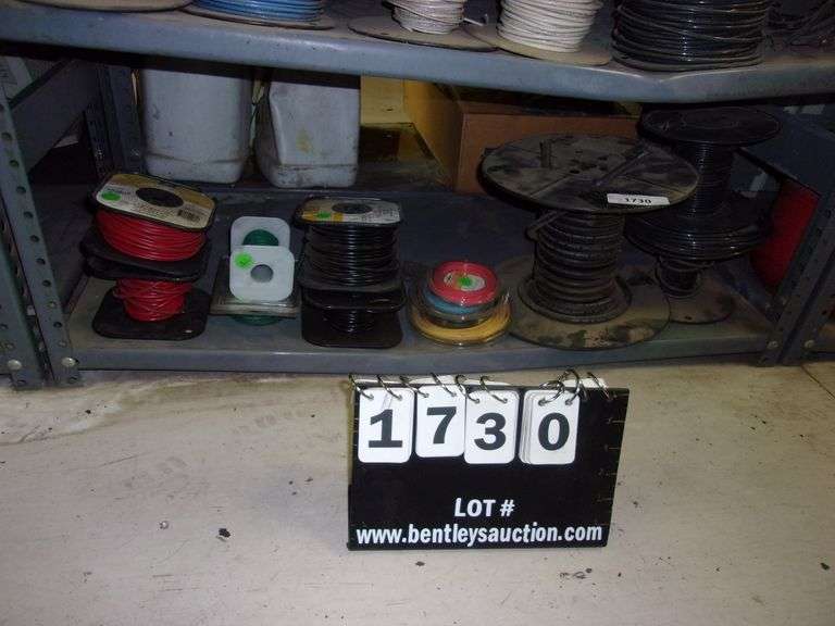 CONTENTS OF SHELF: 10-ASSORTED ELECTRICAL WIRING COILS - Bentley ...