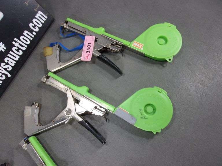 LOT: (4) MAX TAPENER HT-B PLANT TIE MACHINES - Bentley & Associates, LLC