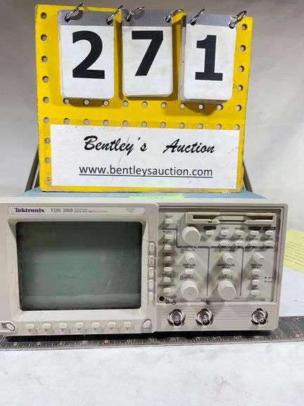 TEKTRONIX TDS 360 TWO CHANNEL DIGITAL REAL-TIME OSCILLOSCOPE - Bentley ...