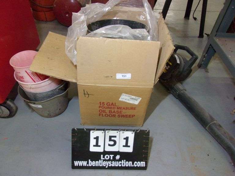 BOX: 1/2 FULL OIL SOAKED DUST FLOOR SWEEPING COMPOUND - Bentley ...