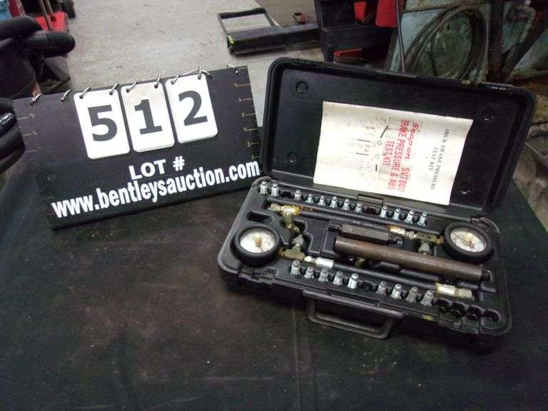 SNAP-ON BRAKE PRESSURE & ABS TEST KIT - Bentley & Associates, LLC