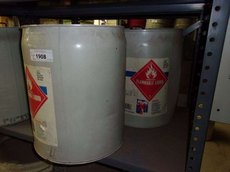 SHELF: 4 SHERWIN WILLIAMS THINNER 5 GALLON BUCKETS - Bentley ...