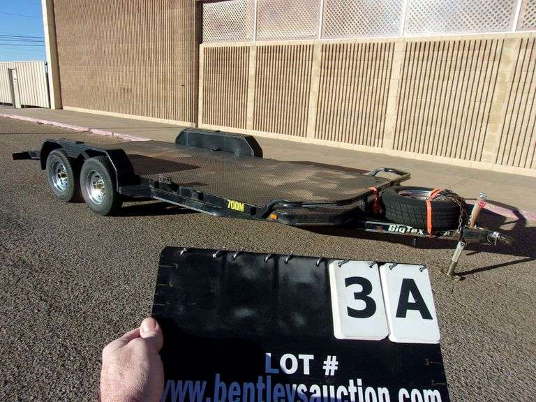 2006 BIGTEX 18' DOVE TAIL TANDEM AXLE CAR HAULER TRAILER - Bentley ...