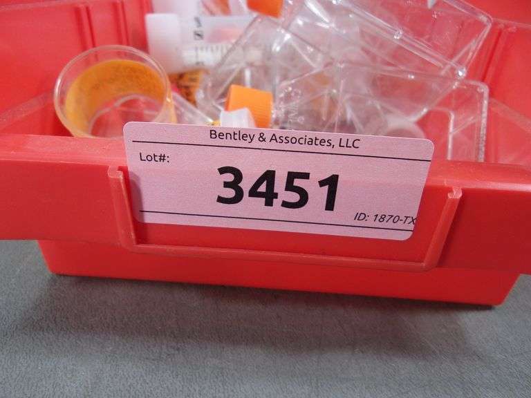 RED BIN: CLEAR ASSORTED BOTTLES, TUBES - Bentley & Associates, LLC