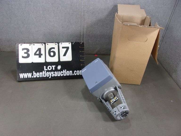 SIEMENS SKD62 ELECTRIC ACTUATOR VALVE - Bentley & Associates, LLC