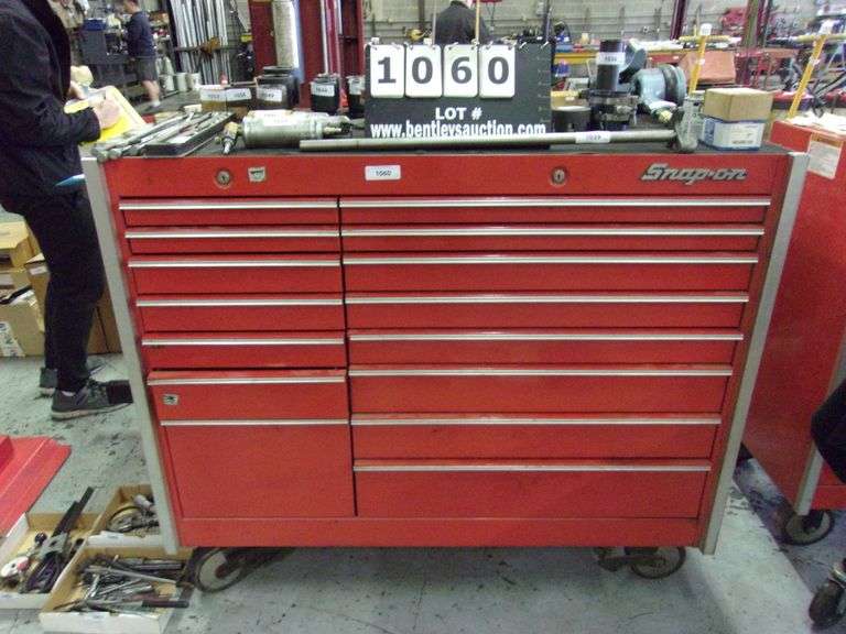 SNAP-ON 15-DRAWER RED TOOL BOX (ASSORTED SIZES) - Bentley & Associates, LLC