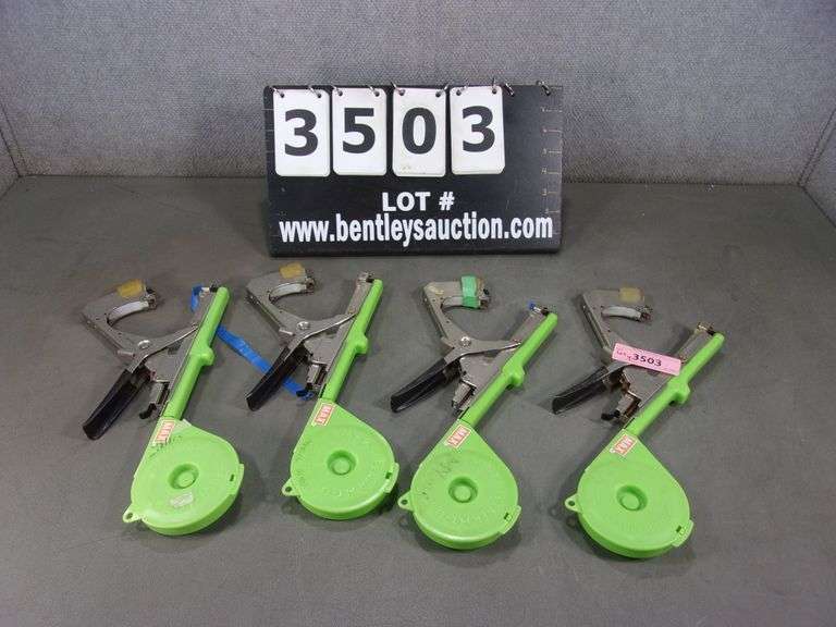 LOT: (4) MAX TAPENER HT-B PLANT TIE MACHINES - Bentley & Associates, LLC