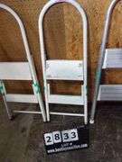 WHITE METAL FOLDING LADDER - Bentley & Associates, LLC