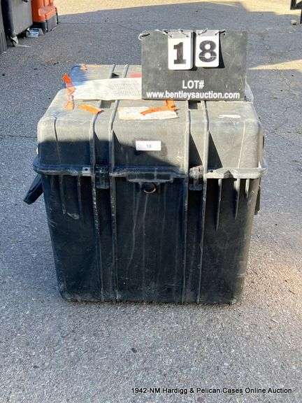 PELICAN CASE SHIPPING CONTAINER, 26" X 26" X 25" - AS IS, USED ...