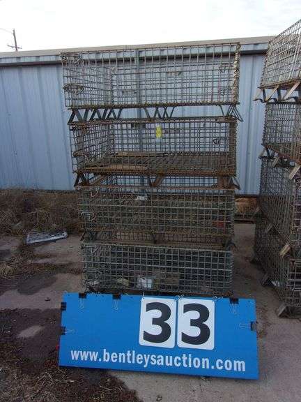 STACKABLE BASKETS - WIRE MESH BASKETS, 40" X 48" X 16" (4X MONEY ...