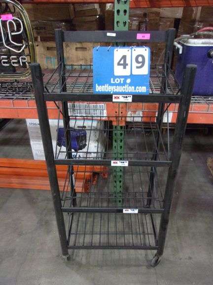 BLACK 4-SHELF WIRE RACK - Bentley & Associates, LLC