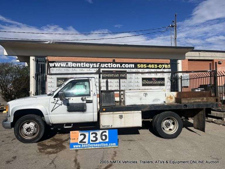 1995 CHEVROLET GMT-400 FLATBED TRUCK Conventional Cab 197,533 MILES ...