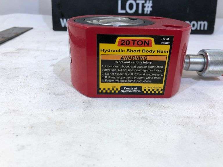 CENTRAL HYDRAULIC 20-TON HYDRAULIC SHORT BODY RAM - Bentley ...