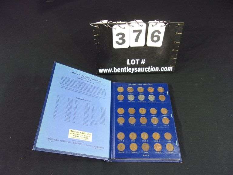 1941-1961 LINCOLN CENT COLLECTION BOOK - Bentley & Associates, LLC