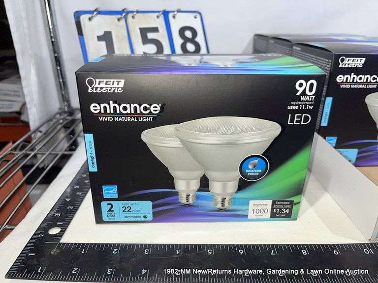 BOX: FEIT ELECTRIC LED FLOOD LIGHT BULBS - Bentley & Associates, LLC