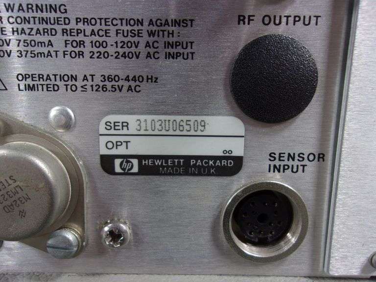 HP 436A RF POWER METER - Bentley & Associates, LLC