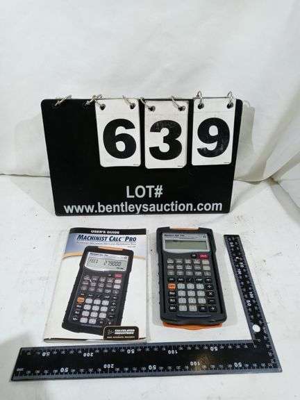 CALCULATED INDUSTRIES 4087 MACHINIST CALCULATOR PRO - Bentley ...