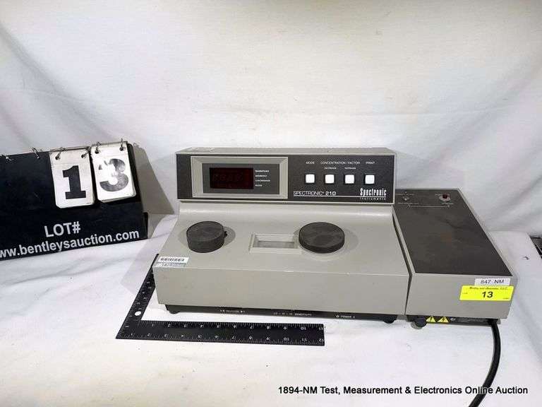 SPECTRONIC INSTRUMENTS SPECTRONIC 21D CONSOLE - Bentley & Associates, LLC