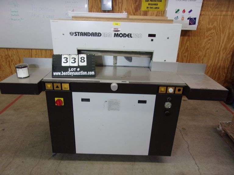 STANDARD EBA MODEL 720 MULTICUT POWERED GUILLOTINE PAPER SHEAR ...