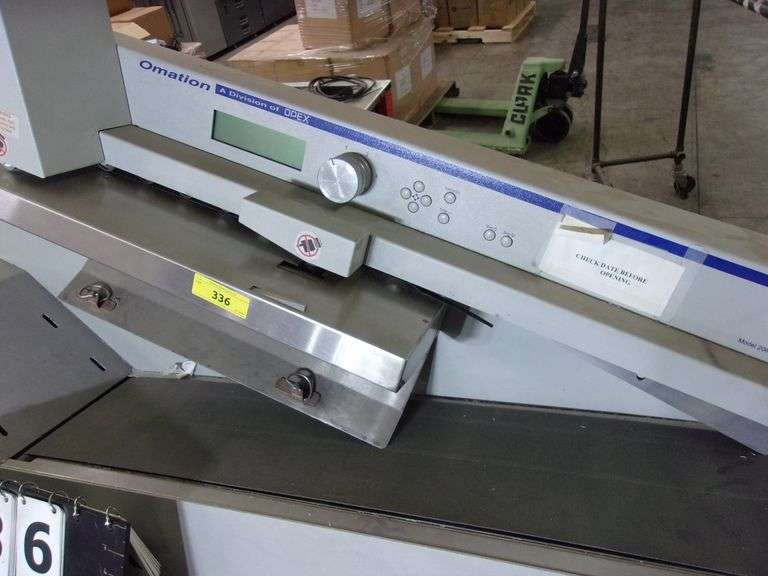 OPEX OMATION MODEL 206 ENVELOPENER LETTER OPENER SYSTEM MACHINE ...
