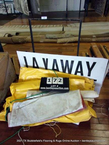 BLACK SIGN STAND, LAYAWAY AVALIABLE SIGN, ASSORTED SIGNS - Bentley ...
