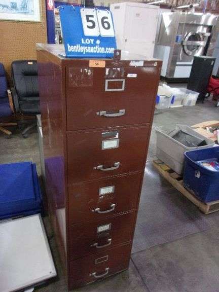 FILING 5-DRAWER BROWN CABINET - Bentley & Associates, LLC