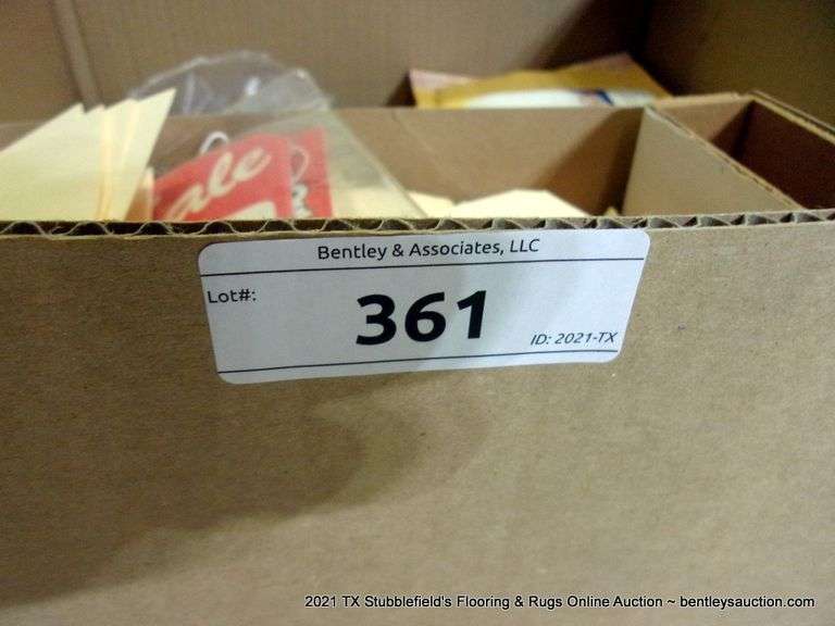 BOX: MANILA LABELS, ENVELOPES, REGISTER TAPE - Bentley & Associates, LLC