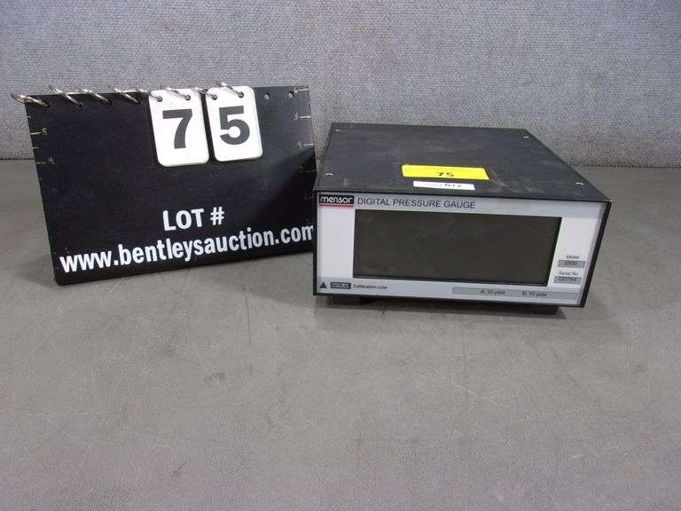 WIKI MENSOR MODEL 2500 DIGITAL PRESSURE GAUGE - Bentley & Associates, LLC