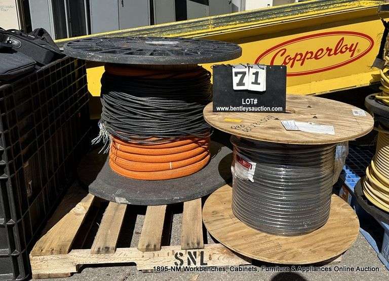 PALLET: SPOOLS-CABLE (2X MONEY)- HAS SCRATCHES & DENTS - Bentley ...