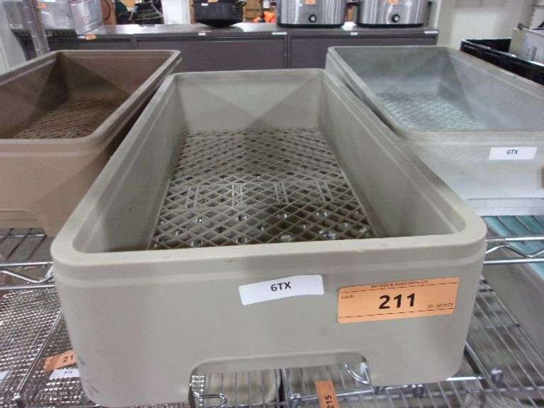 PLASTIC GRATE BOTTOM BIN - TAN - Bentley & Associates, LLC
