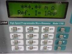 TEGAM MODEL 1750 HIGH SPEED PROGRAMMABLE MICRO-OHMMETER - Bentley ...
