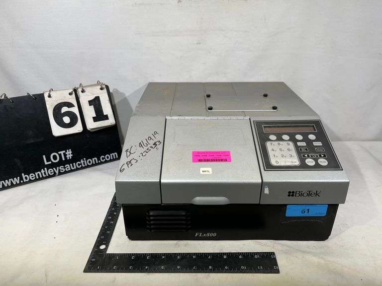 BIO TEK FLX800 FLUORESCENCE MICROPLATE READER - Bentley & Associates, LLC