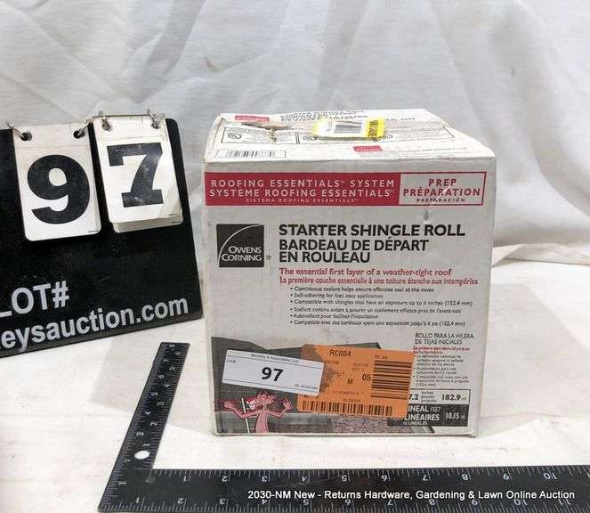 OWENS CORNING STARTER SHINGLE ROLL - Bentley & Associates, LLC