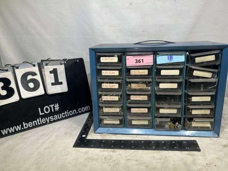 METAL BOLT BIN - BROKEN BINS - Bentley & Associates, LLC