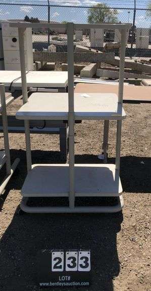 CASTERED ANTHROCART - 31 X 30 X 55 - USED, AS IS - Bentley & Associates ...