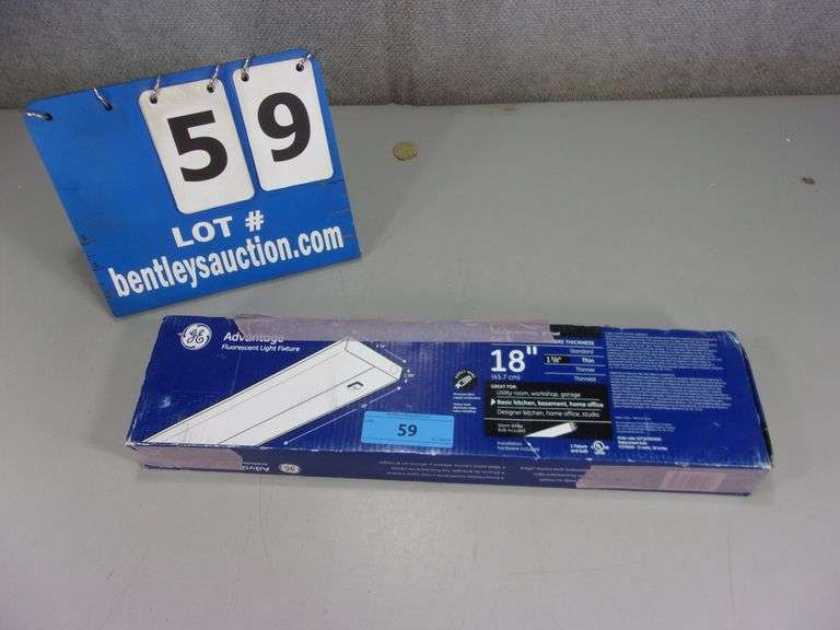 GE 18" ADVANTAGE FLUORESCENT LIGHT FIXTURE - Bentley & Associates, LLC