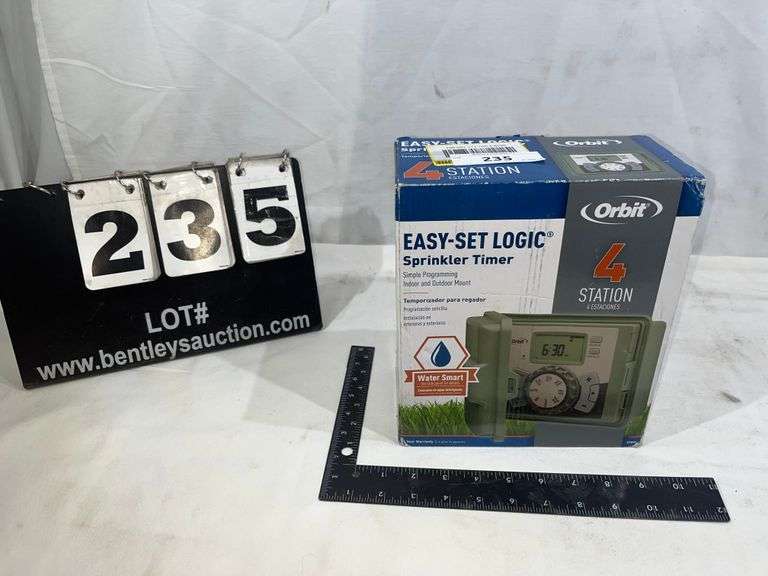 ORBIT EASY-SET LOGIC SPRINKLER TIMER 4-STATION - OPENED - Bentley ...