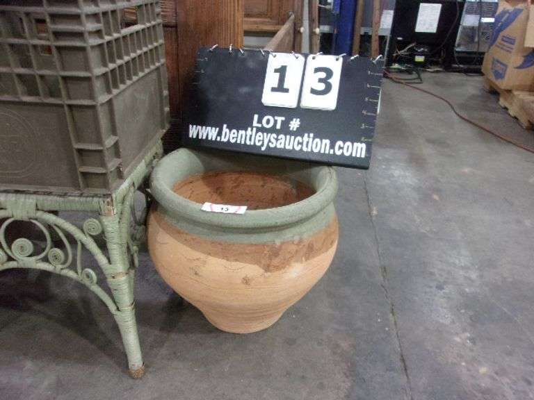 BROWN, TAN & GREEN SUN DRIED TERRACOTTA POT - Bentley & Associates, LLC